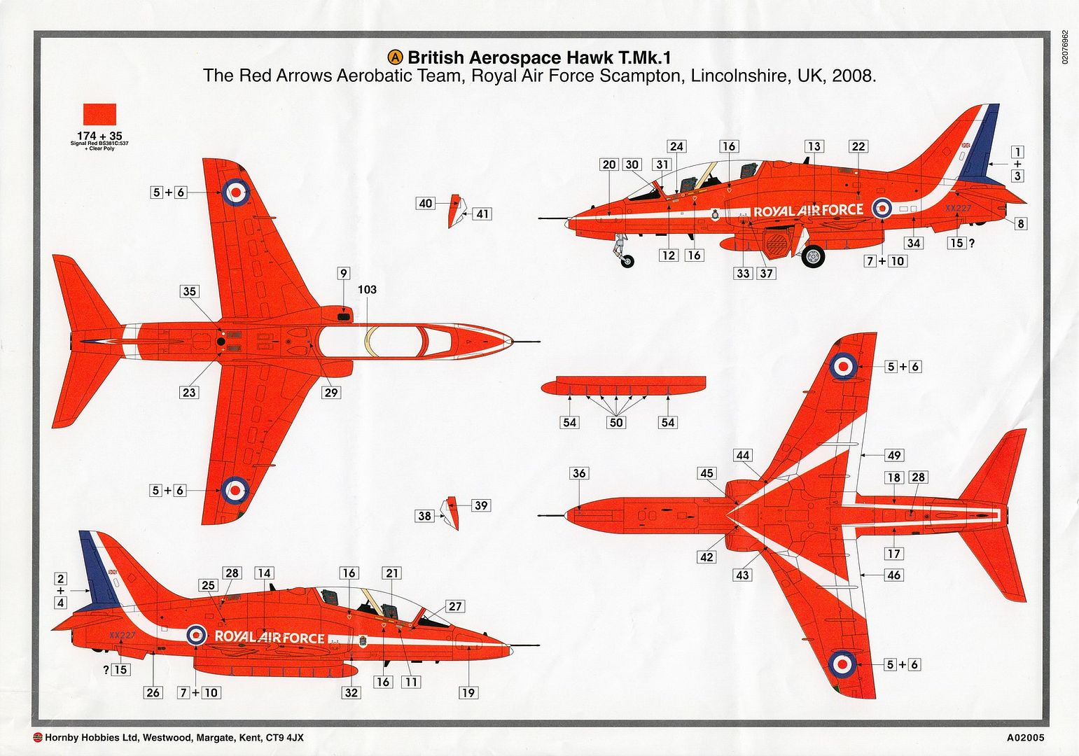 ATF Build Review Airfix 1/72 RAF Red Arrows Hawk (A02005A) - - The ...