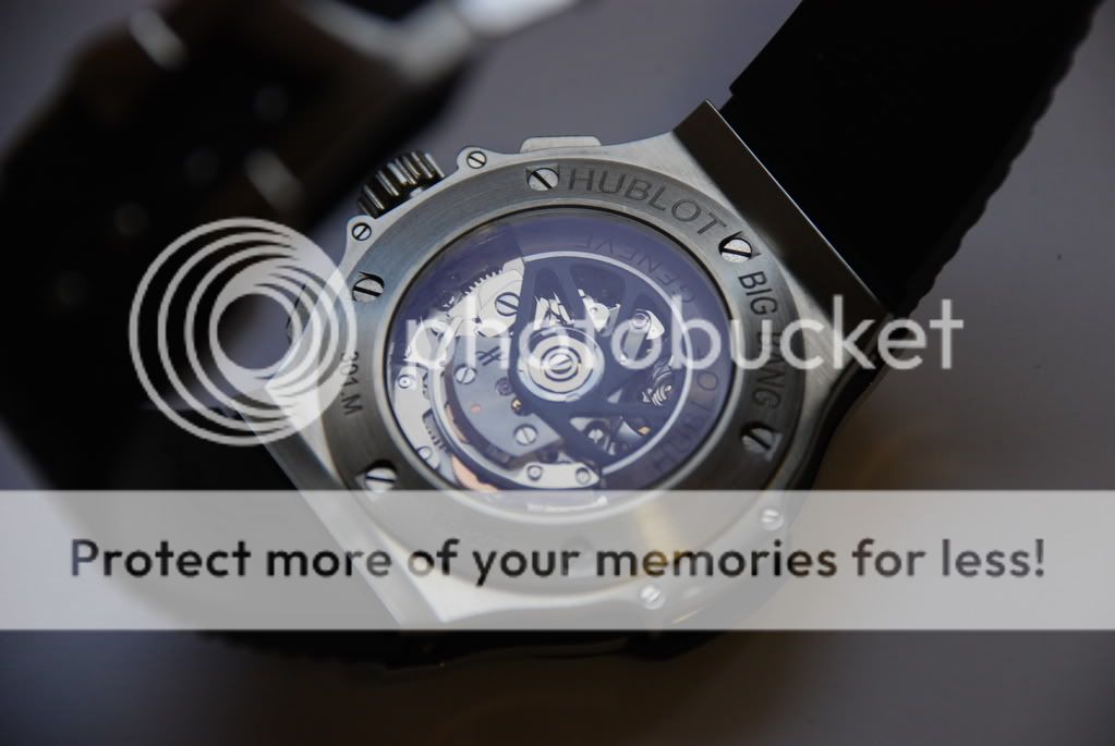 WatchNet: Luxury Time Archive: FS: Hublot Big Bang Steel Black Ceramic