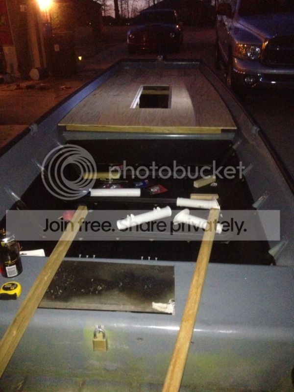 1970 flat bottom, 14 ft. jon boat modification | Aluminum Boat & Jon/V ...