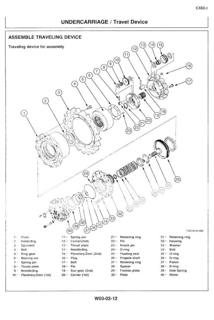 Hitachi EX60 track motor leak? | Heavy Equipment Forums